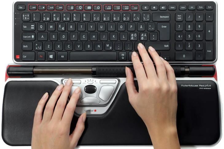 Contour Rollermouse Red | Bennett Workplace Solutions